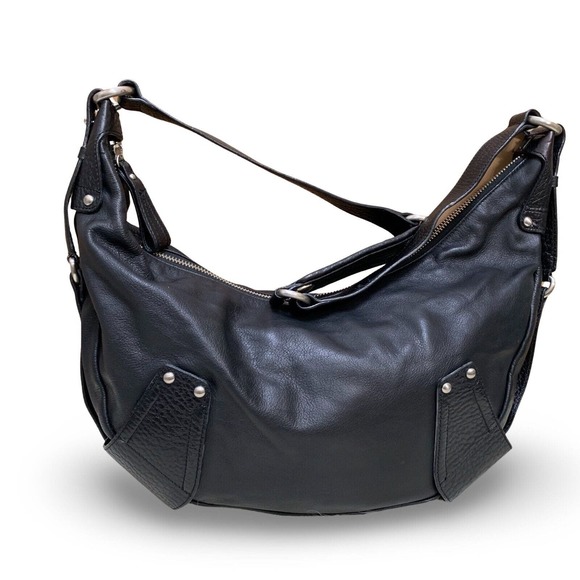 Kenneth Cole | Bags | Kenneth Cole New York Large Black Leather Half ...